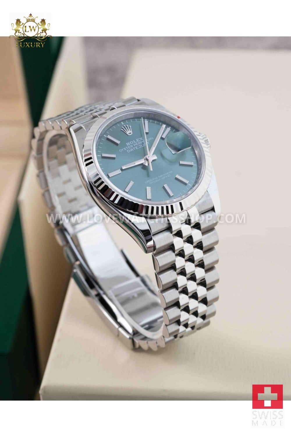 Rolex Datejust 36mm Reference 126234 Mint Green Dia