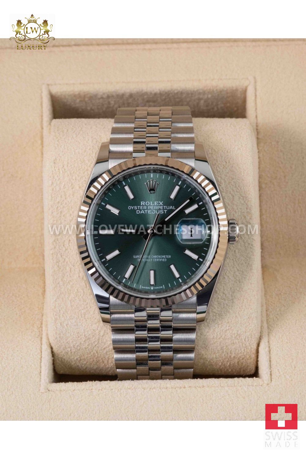 Rolex Datejust 36mm Reference 126234 Mint Green Dia