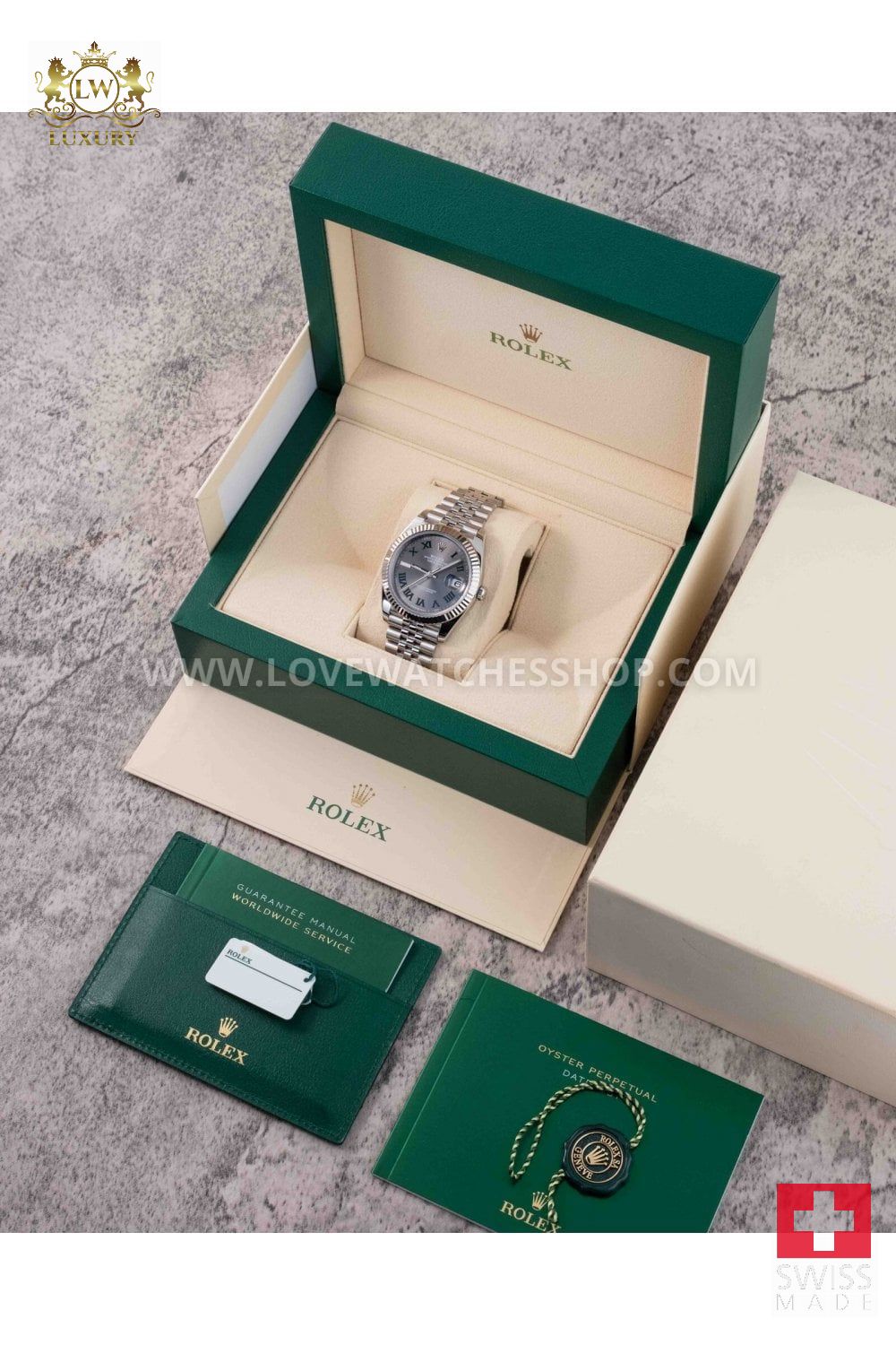 Rolex Oyster Perpetual 116000 36mm Custom Turquoise Dial Box Set