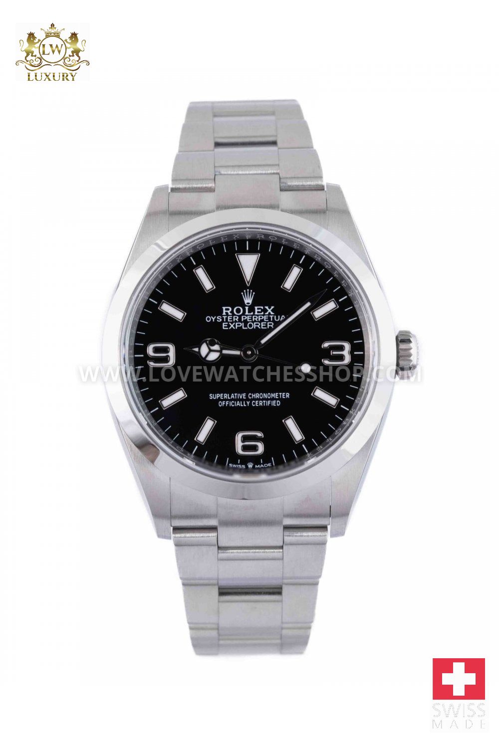 Rolex Explorer 124270 36mm Stainless Steel Black Dial Automatic Watch