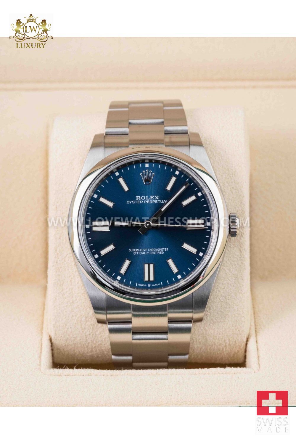 ROLEX 124300 OYSTER PERPETUAL BLUE DIAL 44mm