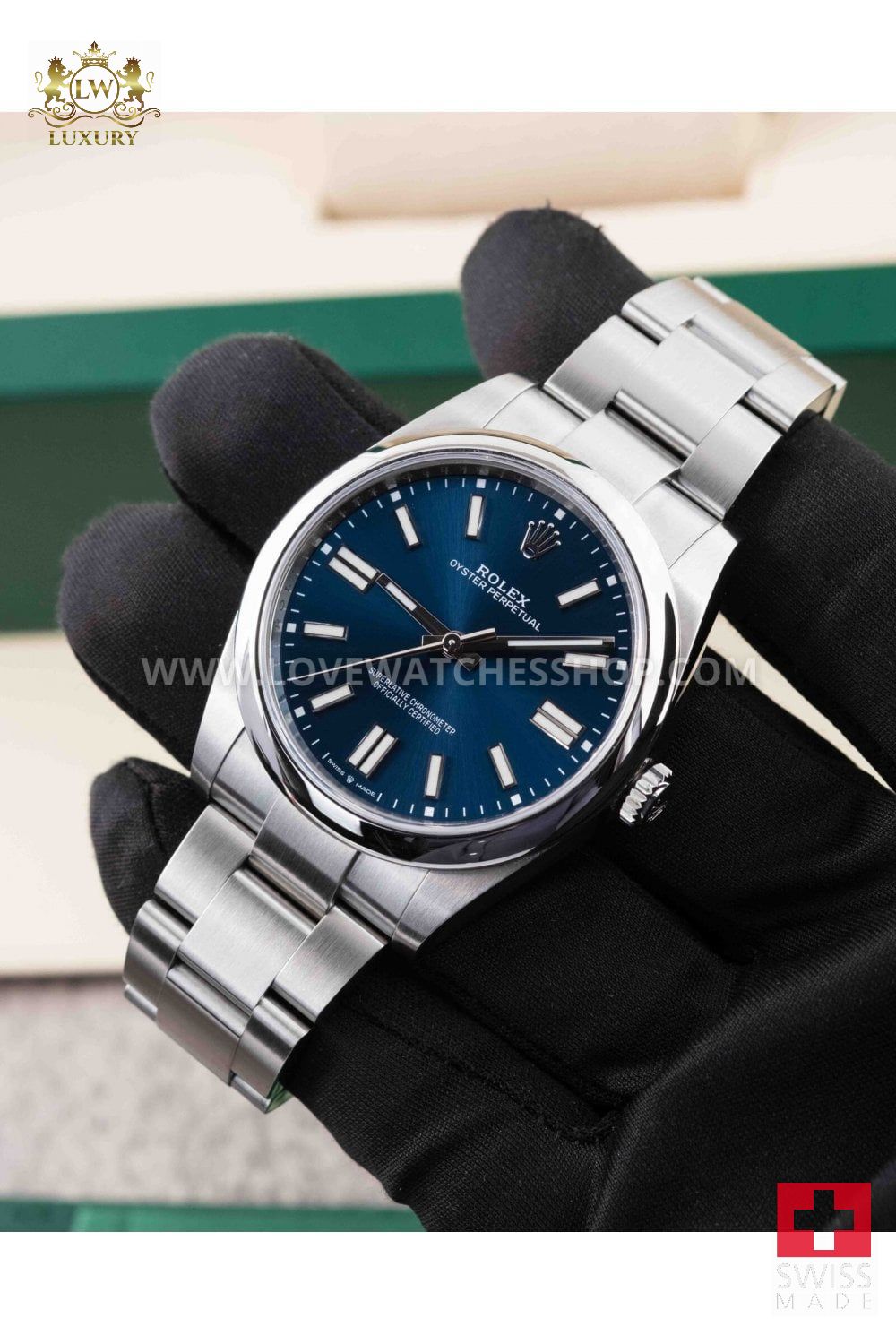 ROLEX 124300 OYSTER PERPETUAL BLUE DIAL