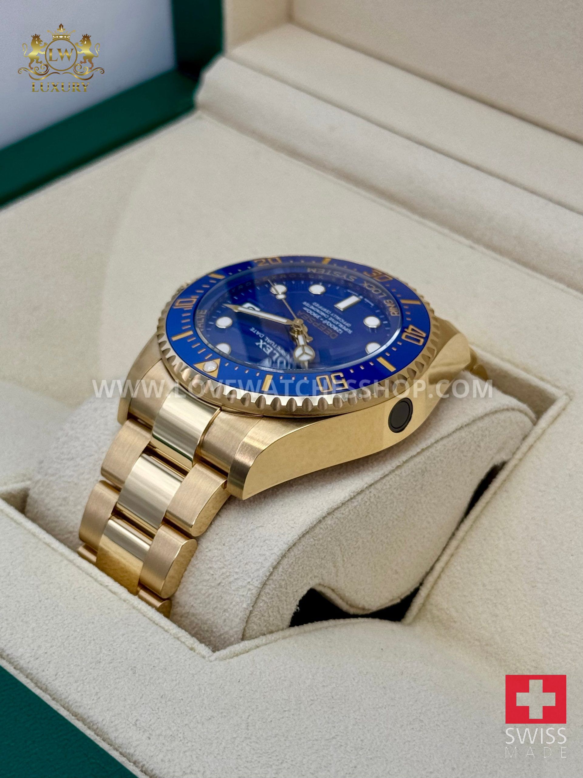 Rolex Deepsea 44mm 136668LB Yellow Steel Blue Dial
