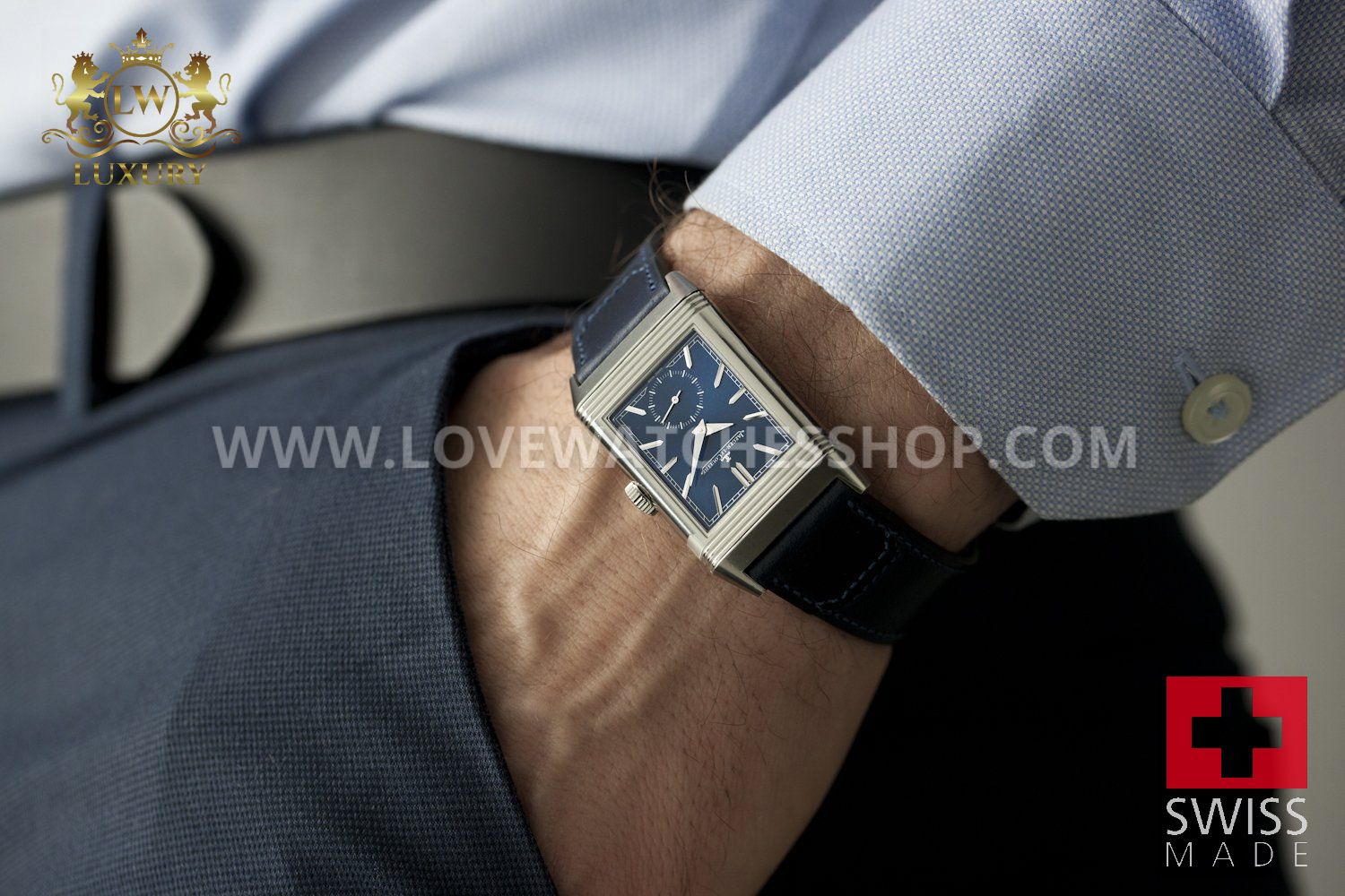 Jaeger LeCoultre Reverso Tribute Small Seconds Blue 3978480