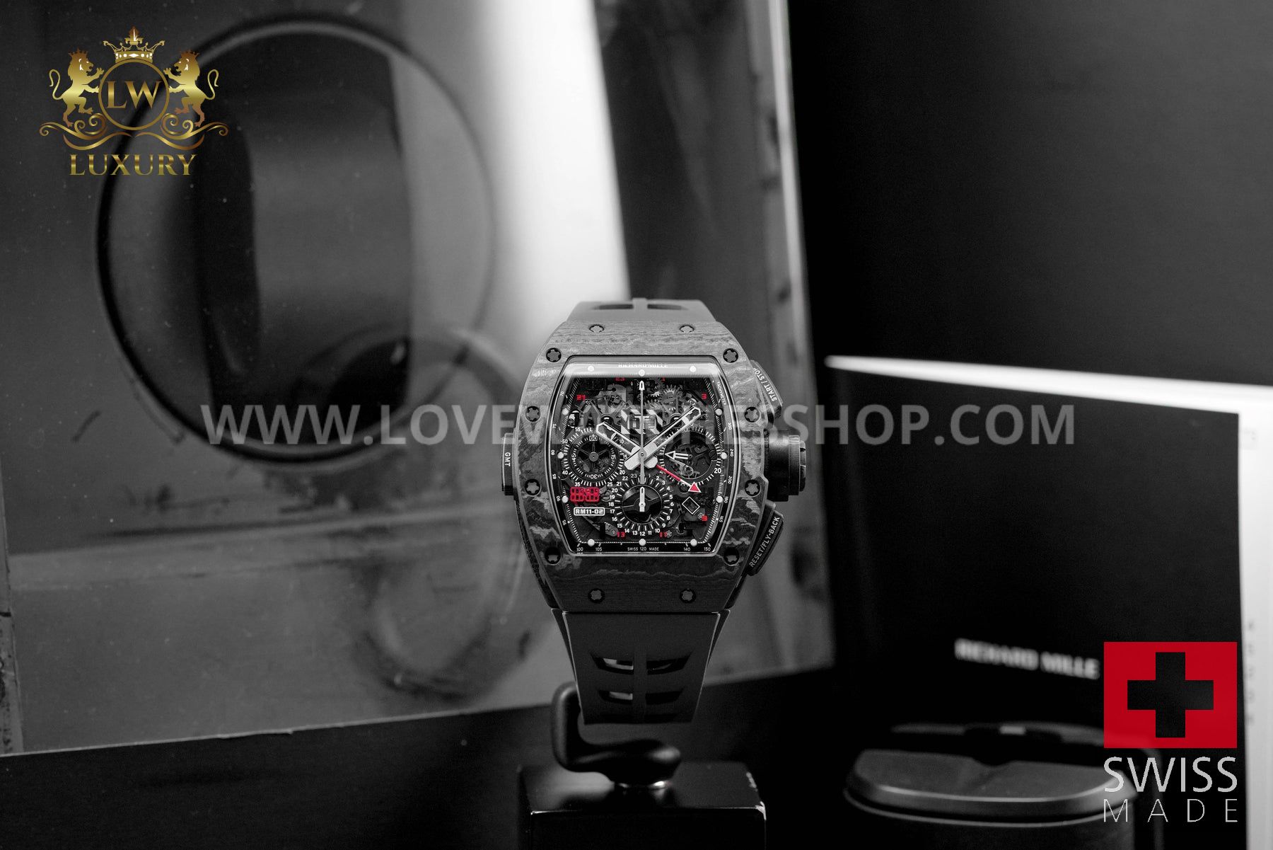 RM 11-02 NTPT CARBON FLYBACK DUALTIME ZONE ‘JET BLACK’ AMERICAS EDITION