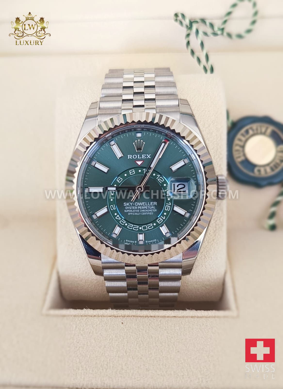 SKY-DWELLER MINT GREEN JUBILEE