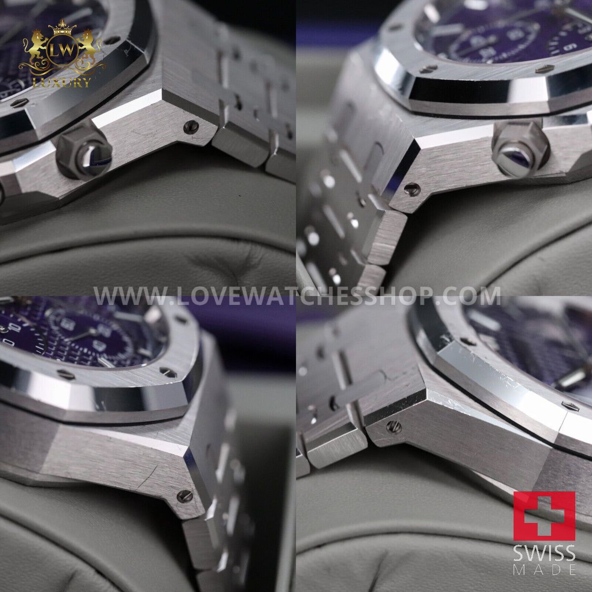 Audemars Piguet Royal Oak 41mm [2023 Complete] White Steel Purple ...