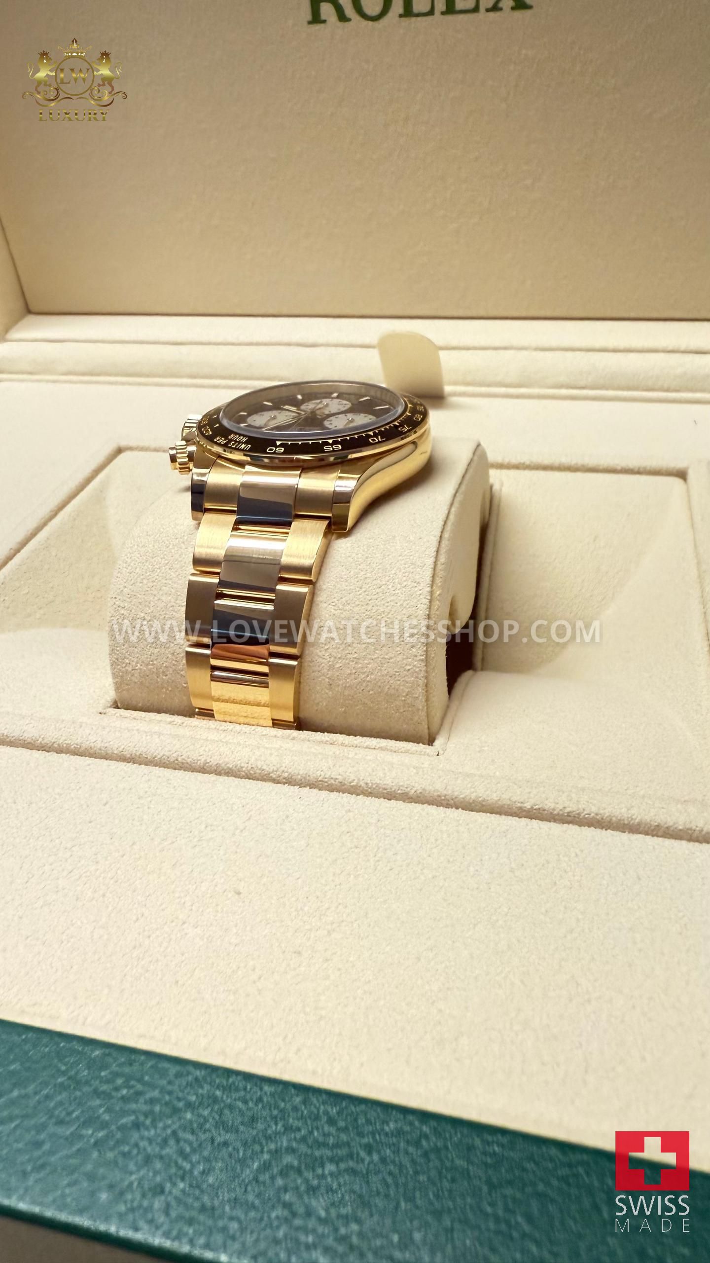 Rolex Daytona Yellow Gold “Le Mans”New 2025 open case back 125528LN