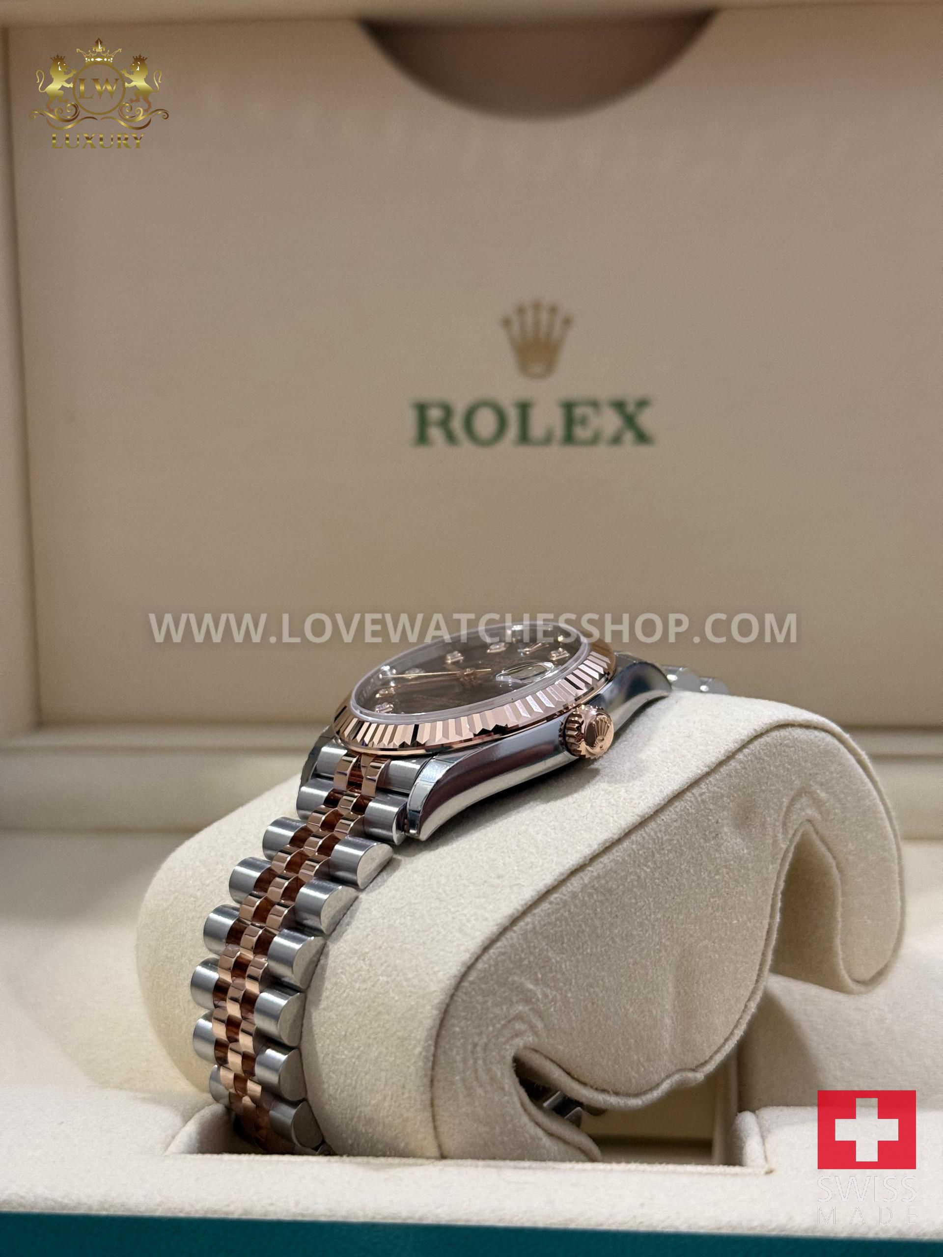Rolex Datejust 31 chocolate dial 2025 full set