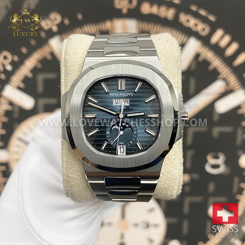 Patek Philippe Nautilus Annual Calendar Moon Phase 40mm 5726-1A-014 ...