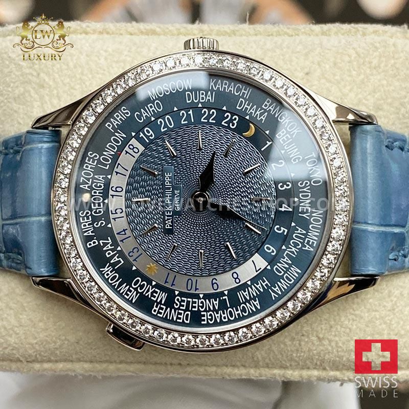 Patek Philippe World Time Complication 36mm 7130G Blue Dial