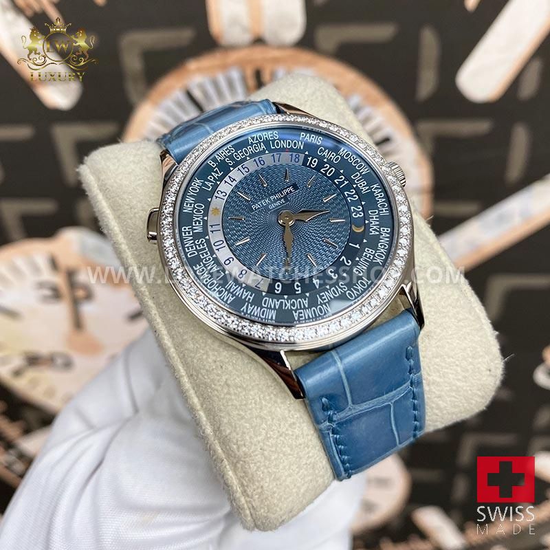 Patek Philippe World Time Complication 36mm 7130G Blue Dial