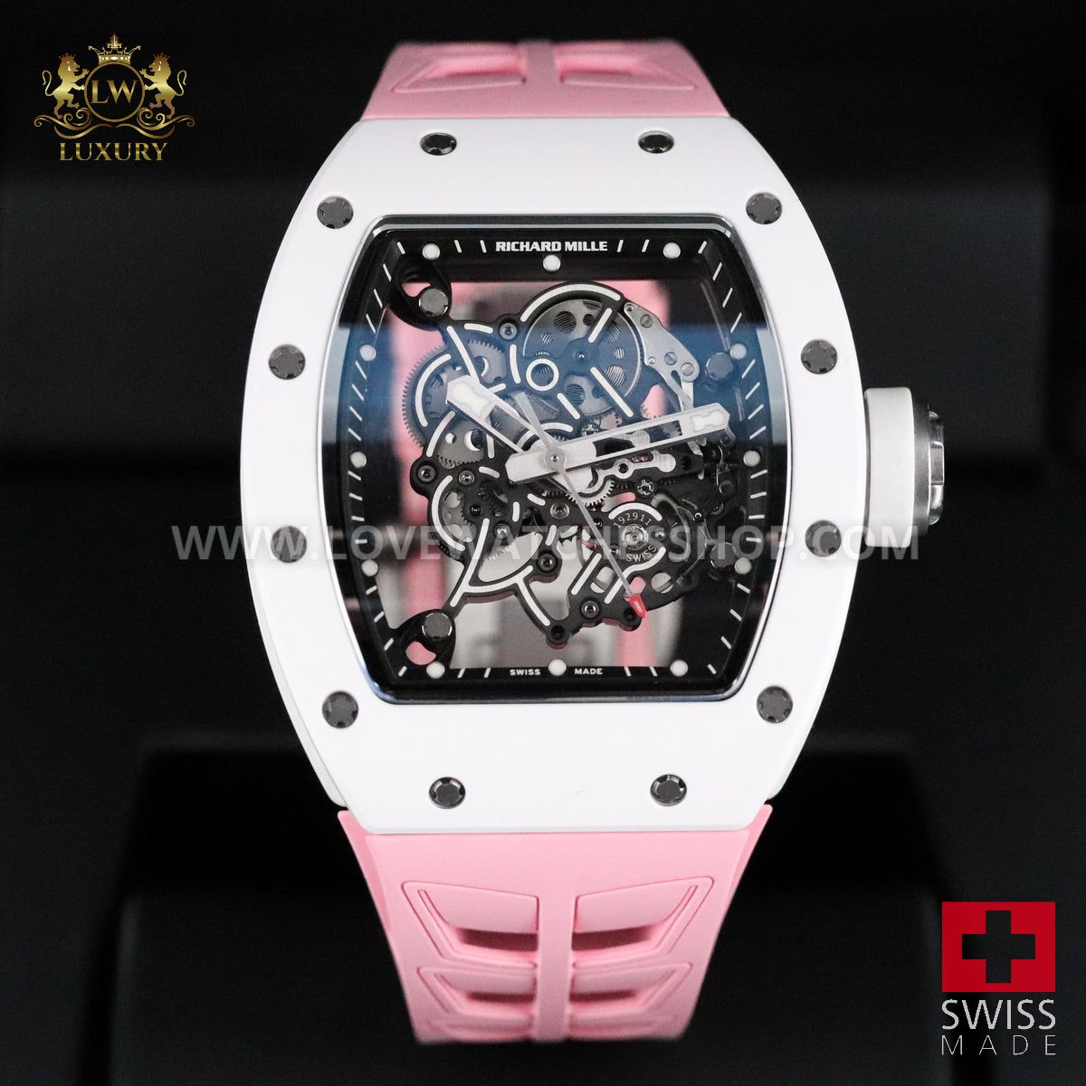 Richard Mille RM 055 Bubba Watson White Ceramic Skeleton Titanium ...