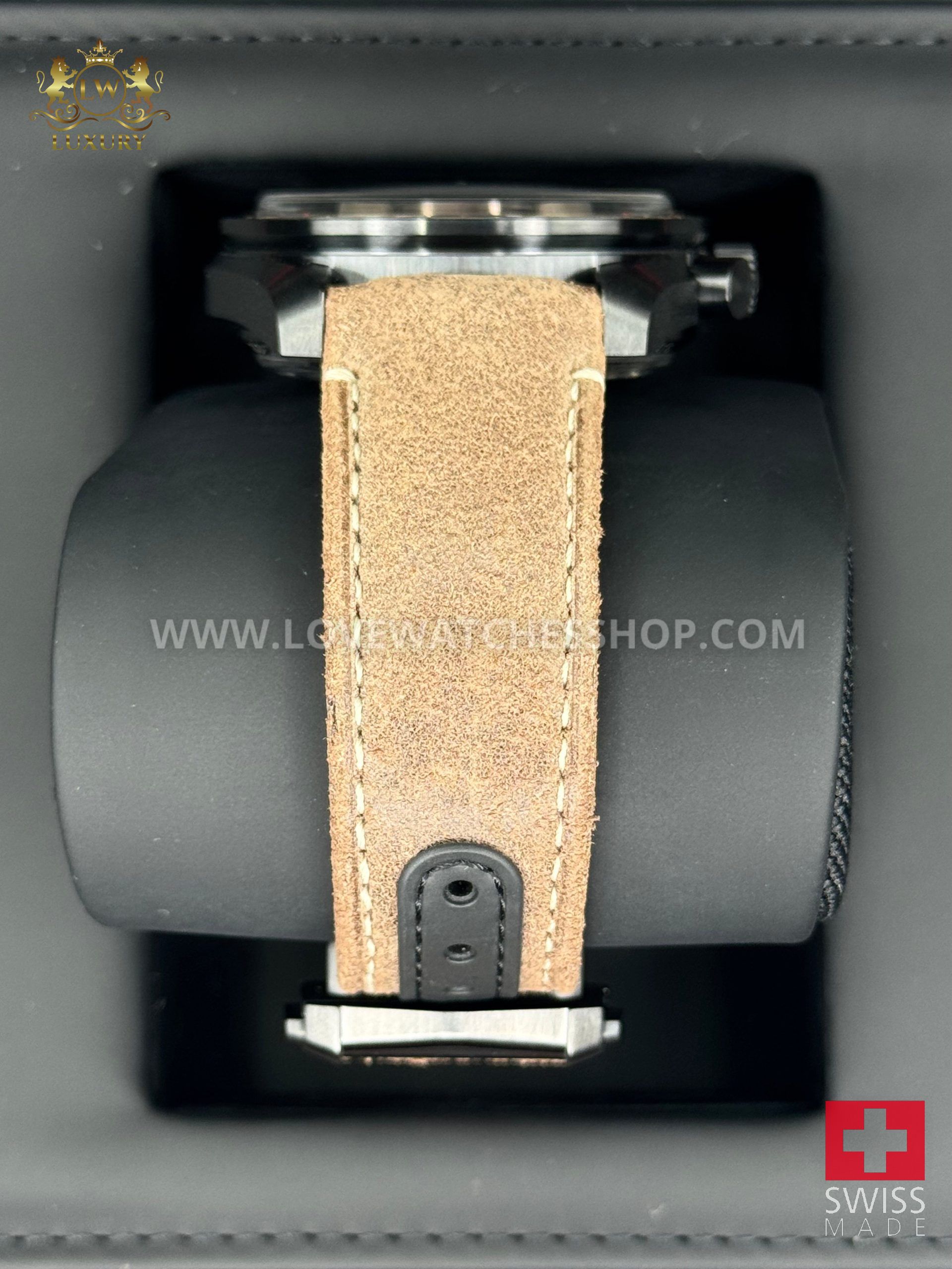 Omega Speedmaster 42 mm 311.92.44.51.01.006 tan leather strap Dark Side ...