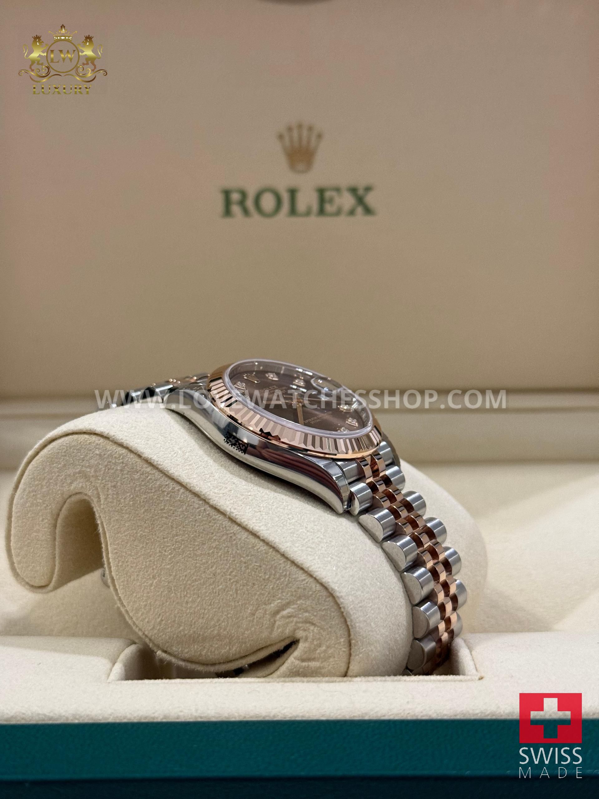 Rolex Datejust 31 chocolate dial 2025 full set
