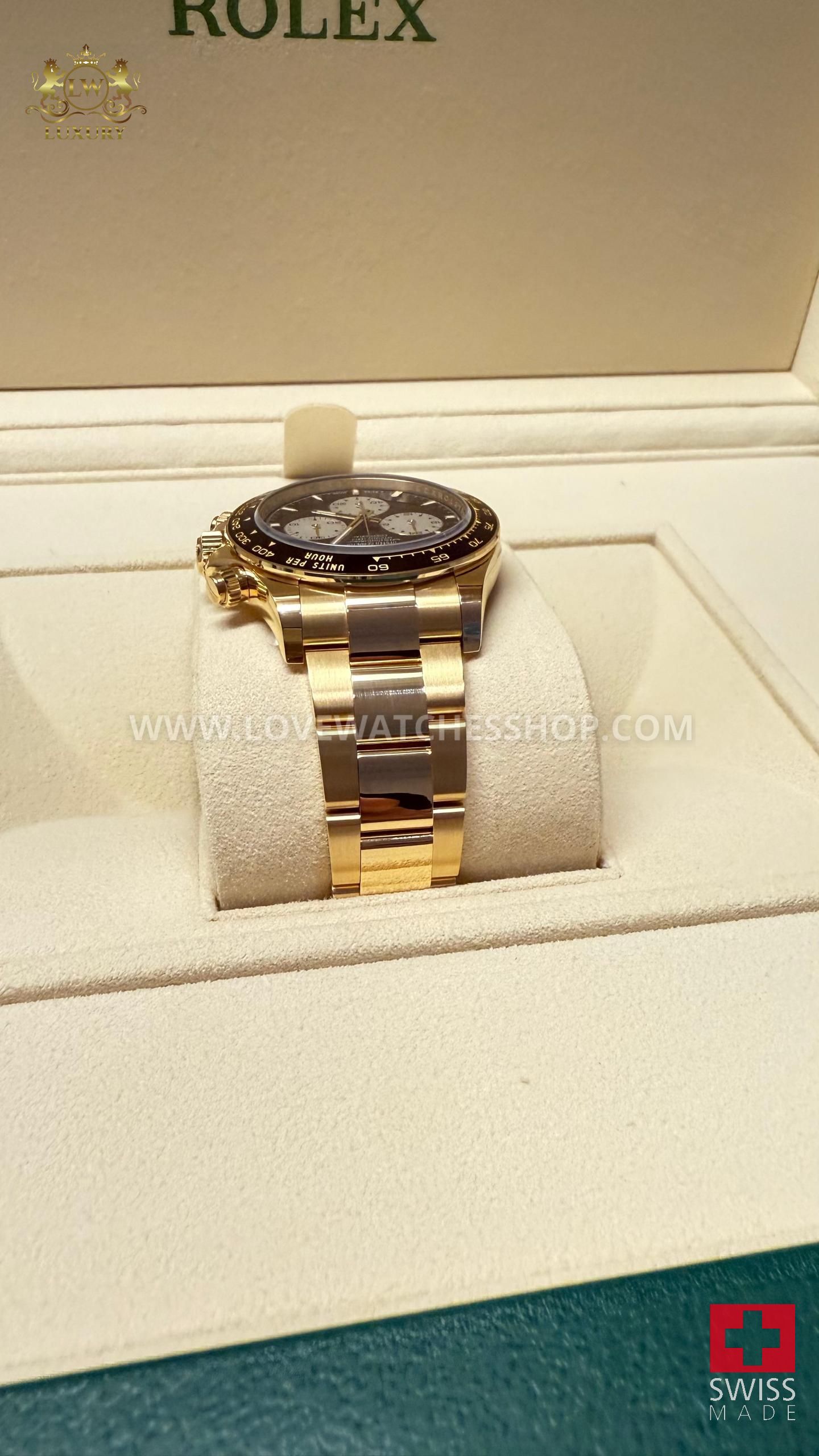 Rolex Daytona Yellow Gold “Le Mans”New 2025 open case back 125528LN