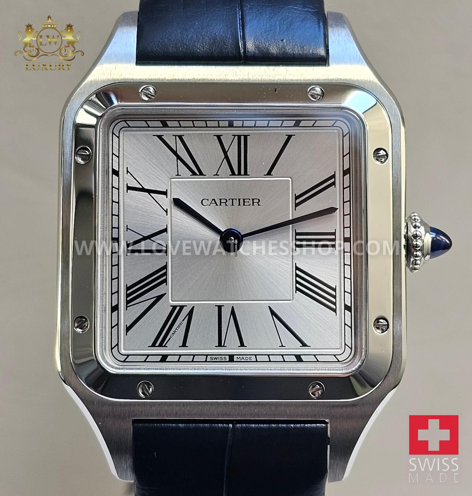 Cartier Santos Dumont Steel Medium – Silver Dial – WSSA0022 – Box ...