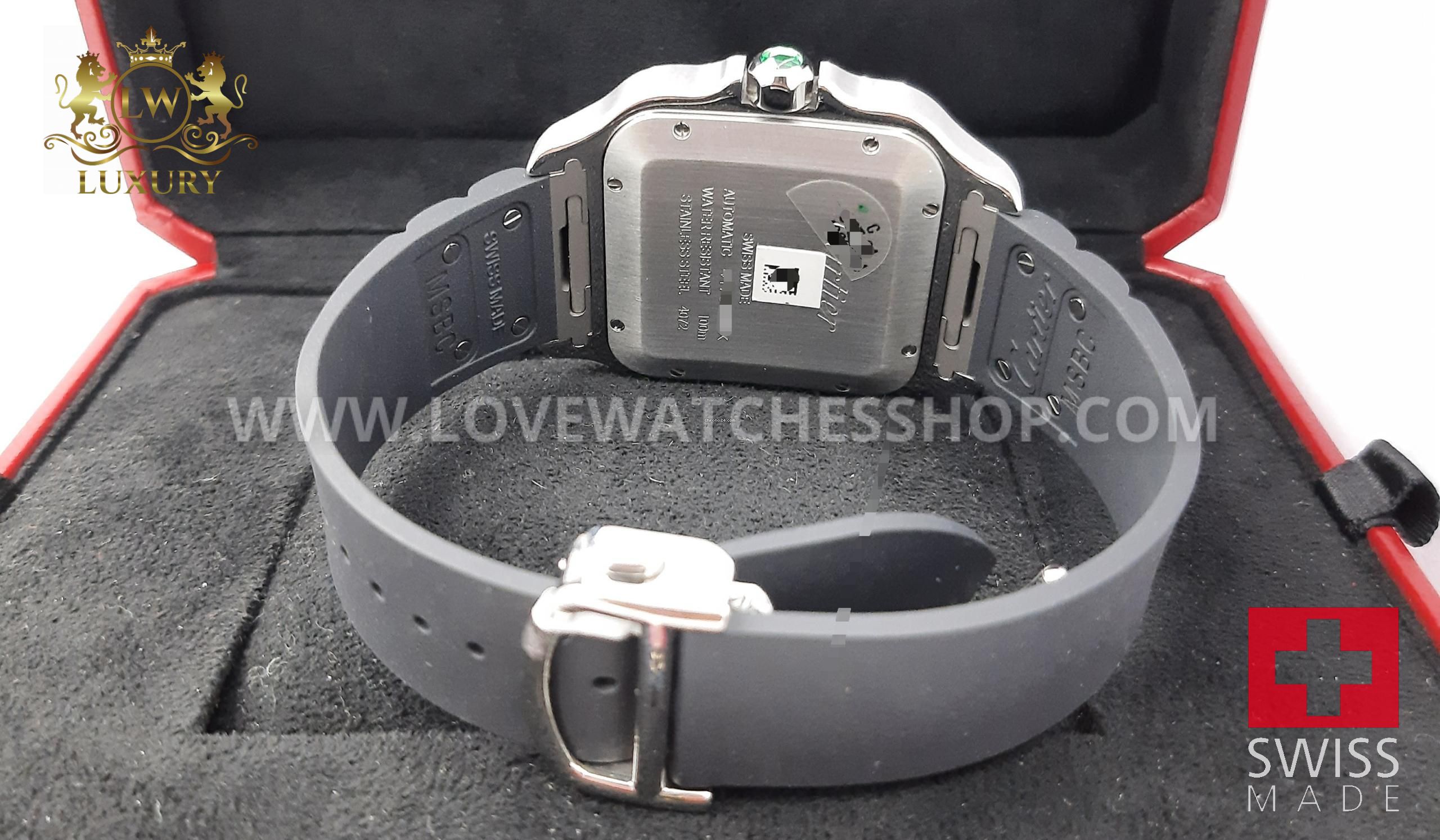 Cartier Santos Green Arabic Dial Middle East Exclusive Edition