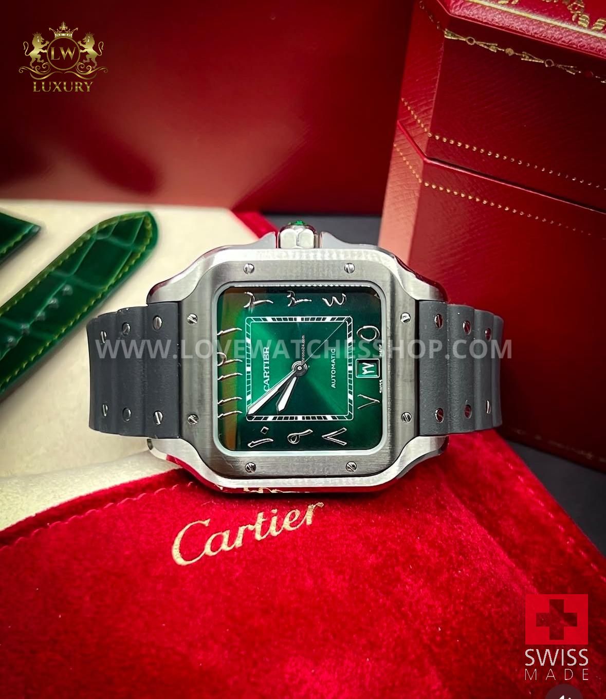 Cartier Santos Arabic Dial Middle East Exclusive