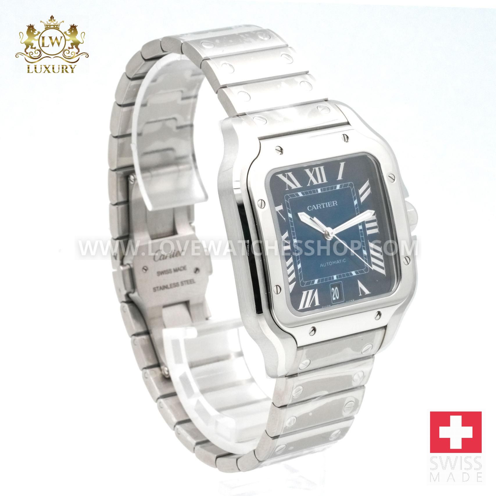 Cartier Santos De Cartier Ref. WSSA0071 – Blue Dial – NEW 2025 – Full ...