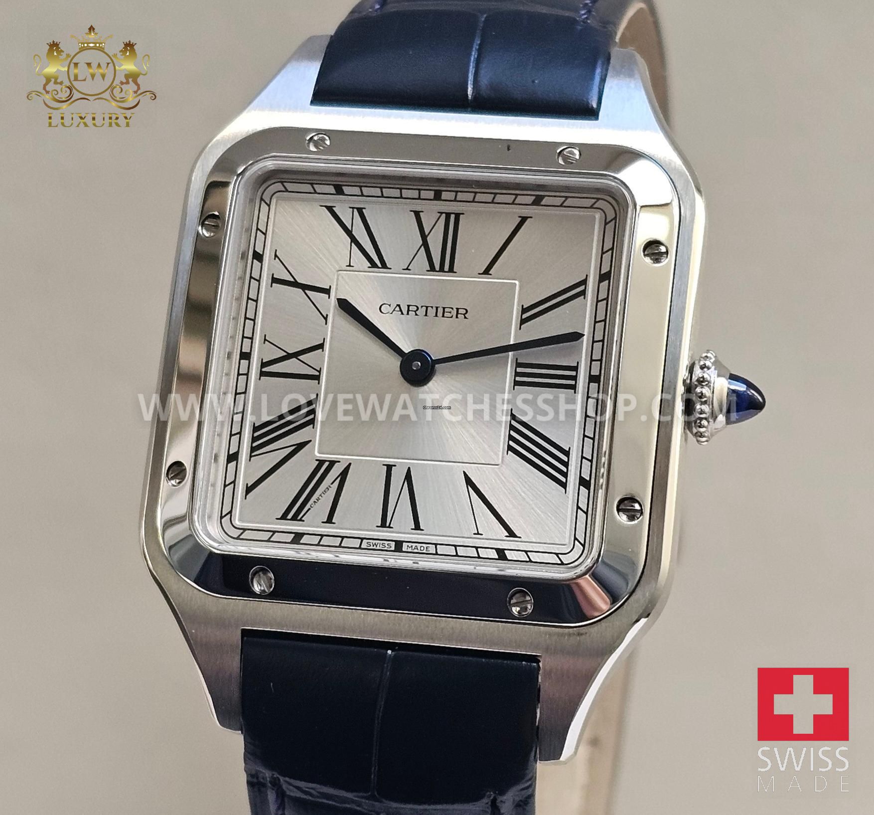 Cartier Santos Dumont Steel Medium – Silver Dial – WSSA0022 – Box ...